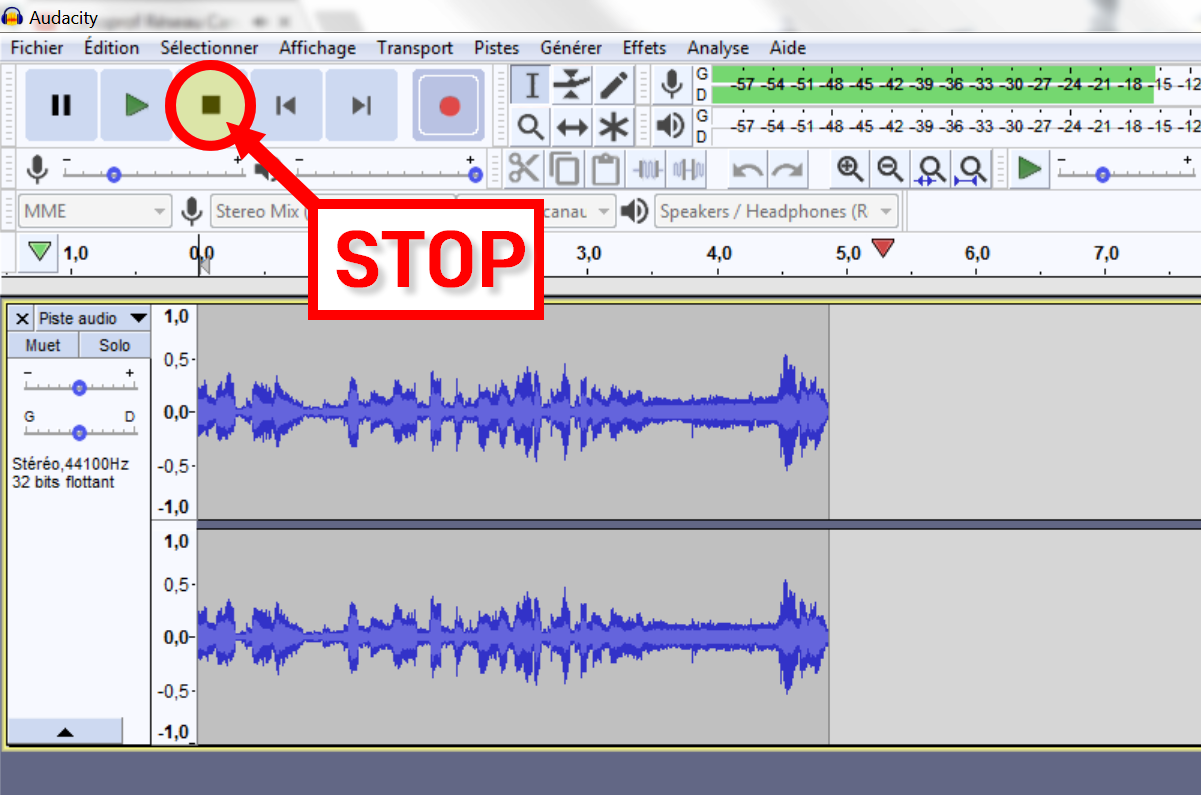 Prise en main du logiciel Audacity
